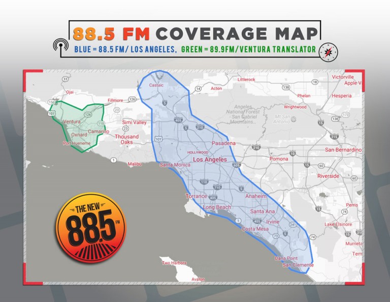 Southern California’s KCSN and KSBR Announce The New 88.5 FM Largest ...