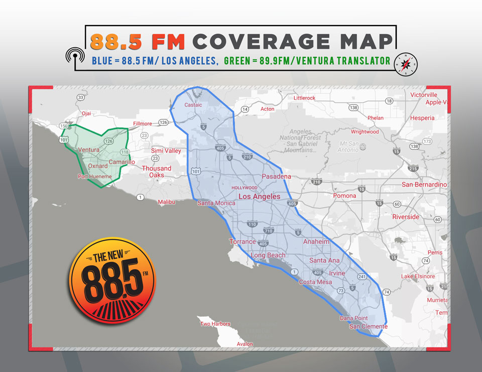 Southern California’s KCSN and KSBR Announce The New 88.5 FM Largest ...