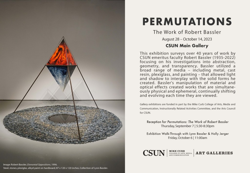 CSUN Art Galleries Highlight Work Of Emeritus Faculty Robert Bassler ...